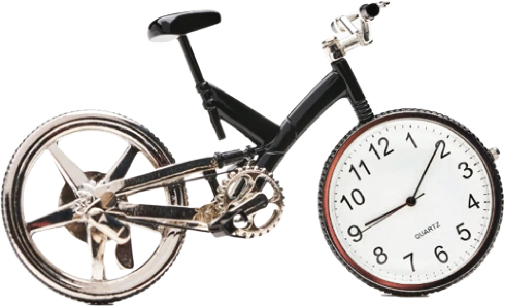 SEC - Bicycle Clock in Black | The Potting Shed by Carlisle