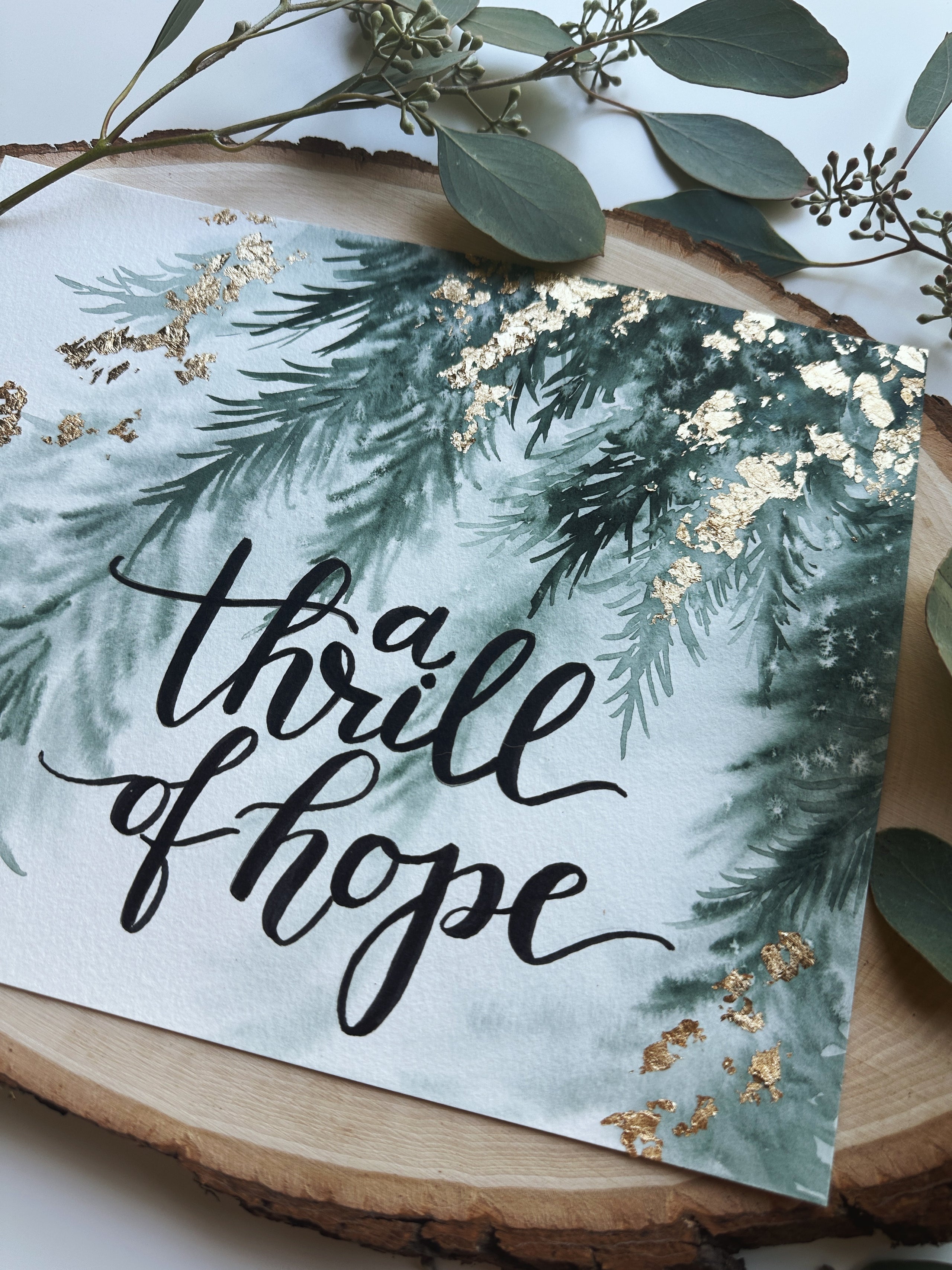 WK - Winter Watercolor Sign & Hand lettering - November 4th | The ...